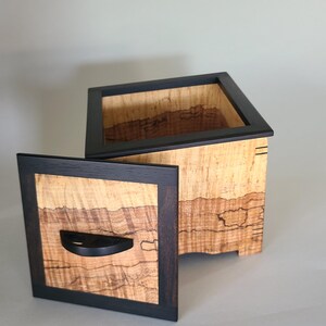 Wooden Box, Fantastic Landscape in Spalted Maple, OOAK Gift, Collectors ...