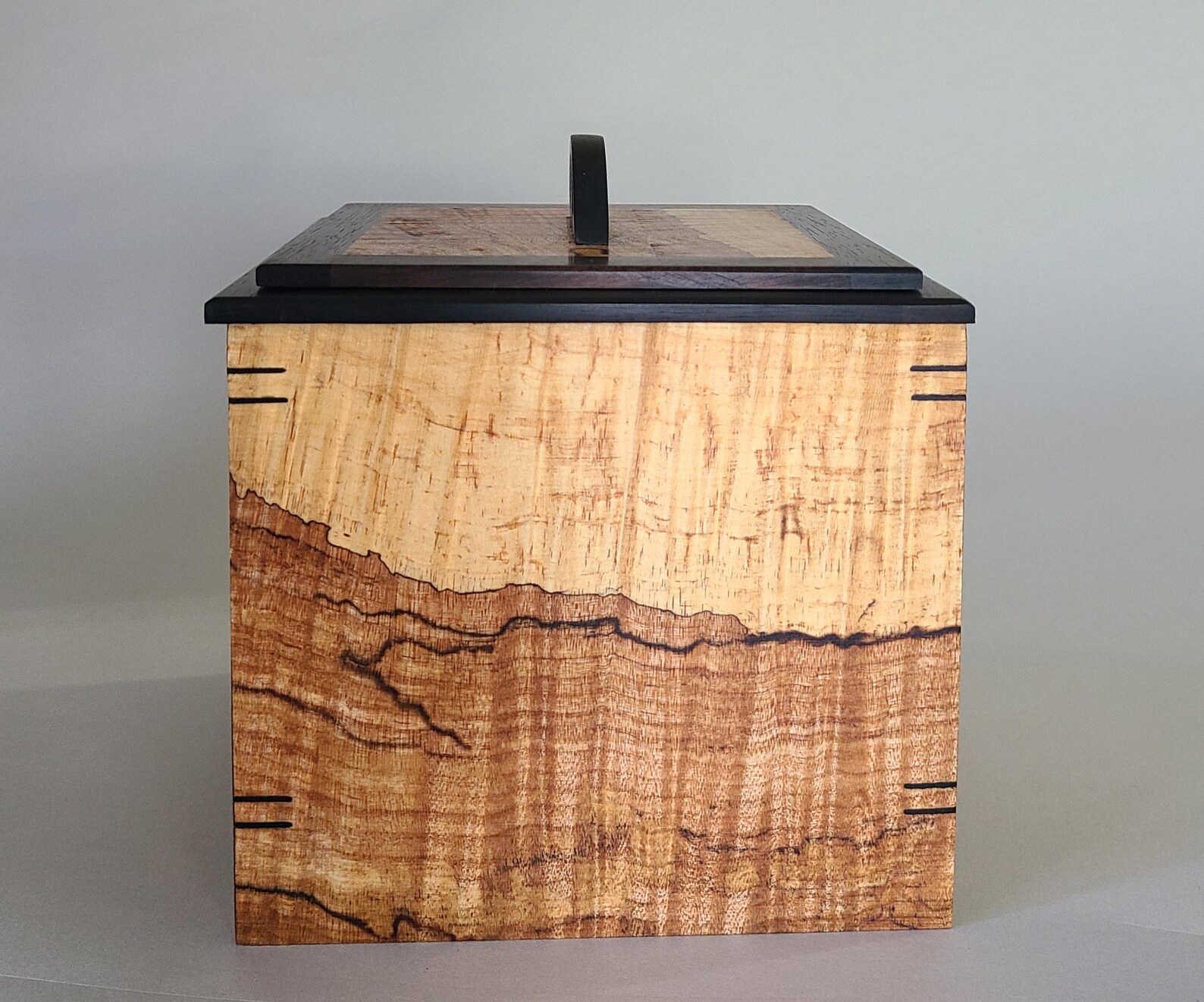 Wooden Box, Fantastic Landscape in Spalted Maple, OOAK Gift, Collectors ...