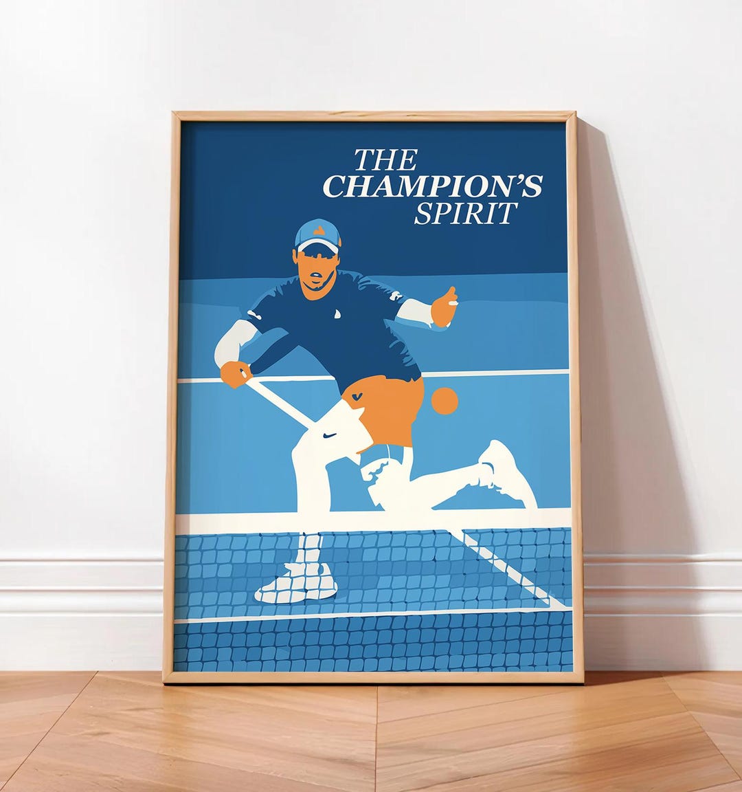 Pickleball Champion's Spirit Poster Art, Ben Pickleball, Motivational ...