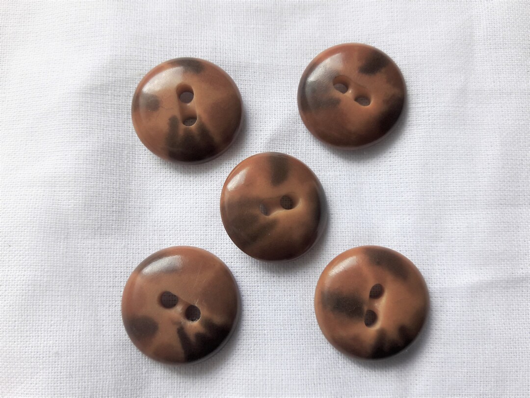 Marbled Tagua Nut Buttons Set of 5 19 Mm - Etsy