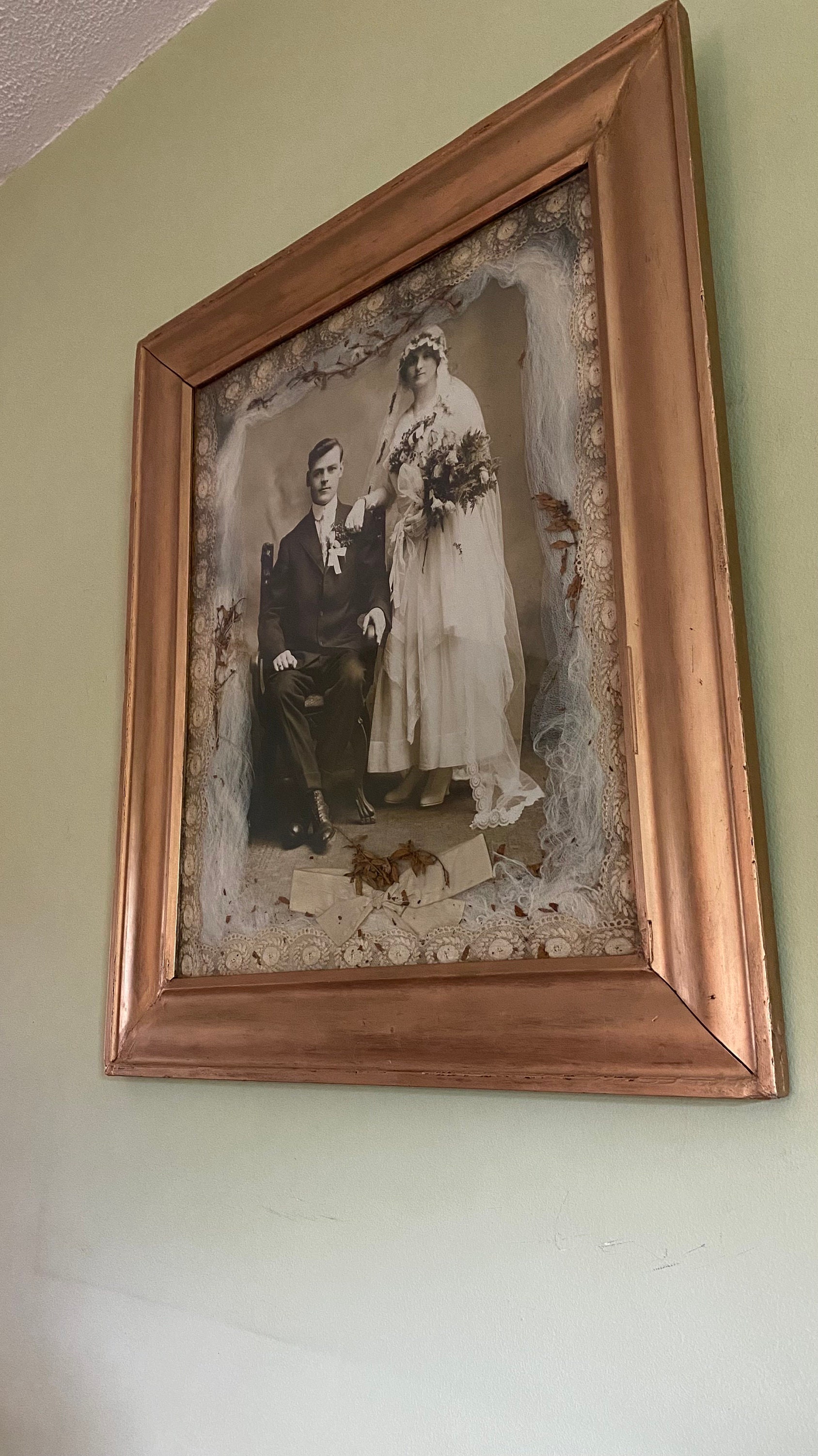 Antique Wedding Photo Shadow Box - 21”x25” - Etsy