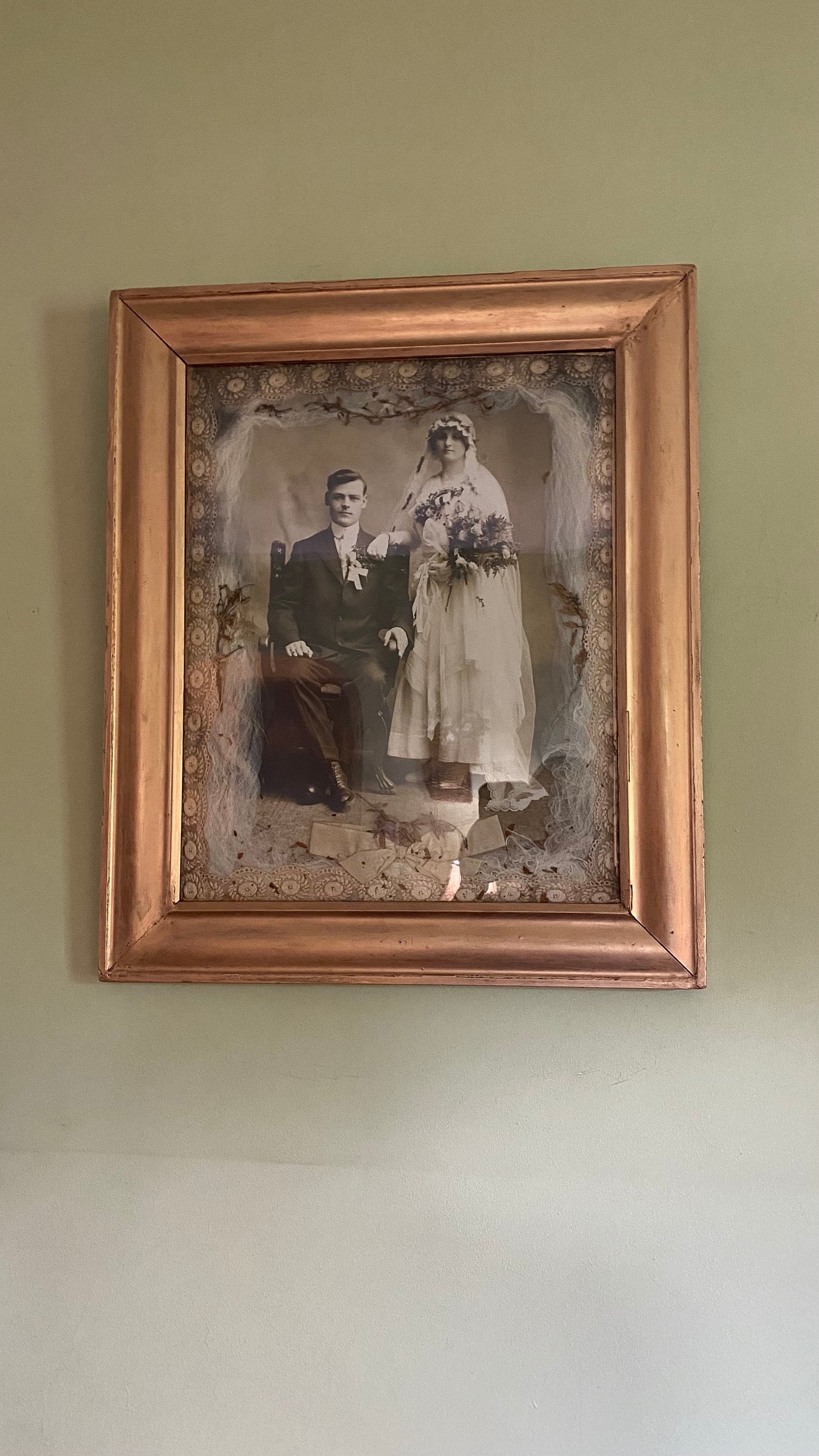 Antique Wedding Photo Shadow Box - 21”x25” - Etsy