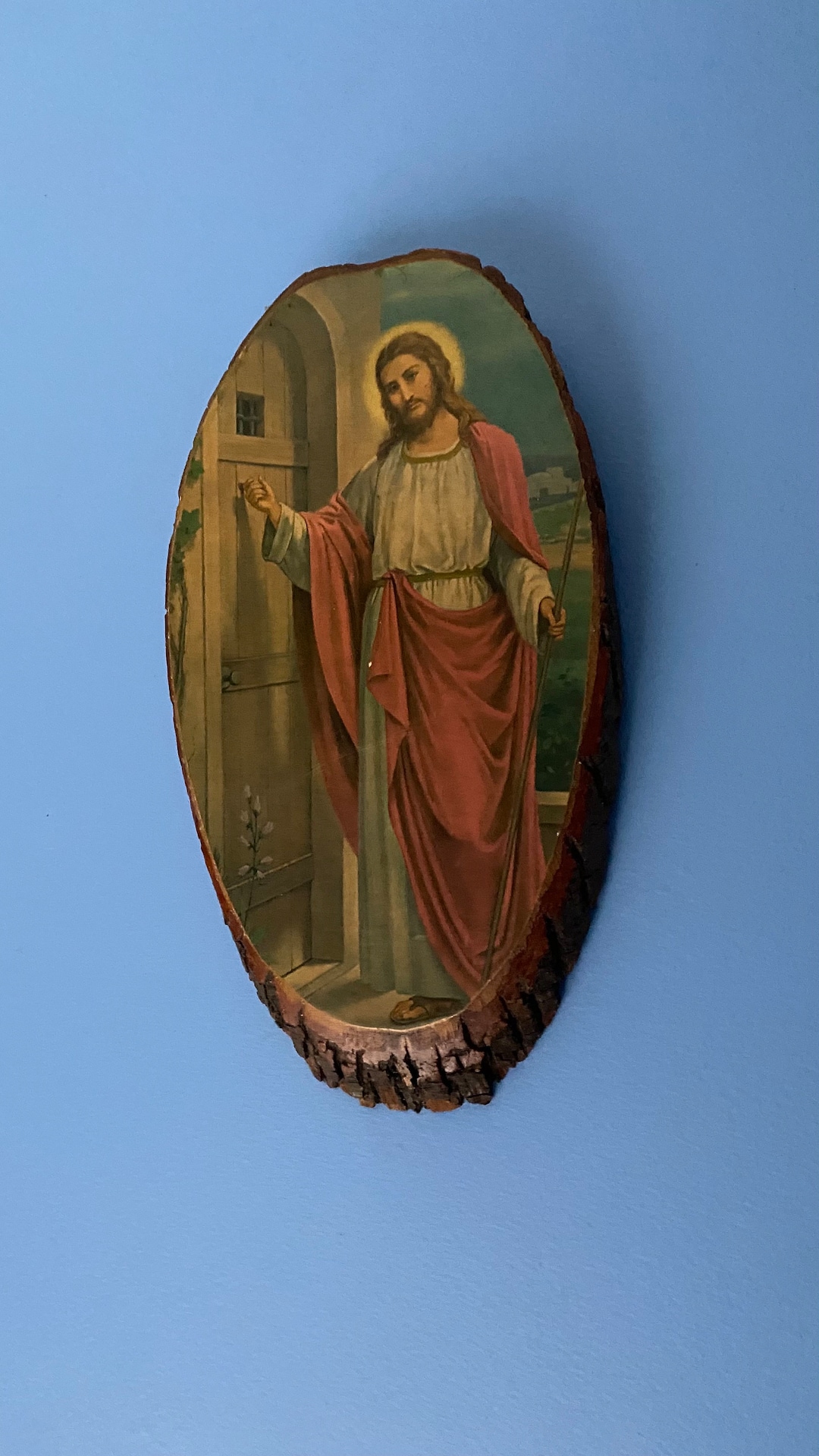 Jesus Knocking Print on Wood - Etsy