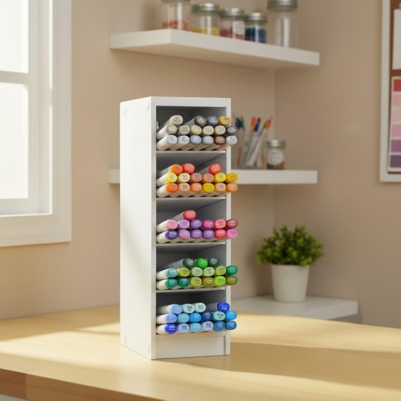 Copic Marker Organizer: Handcrafted Desk & Craft Storage - Etsy