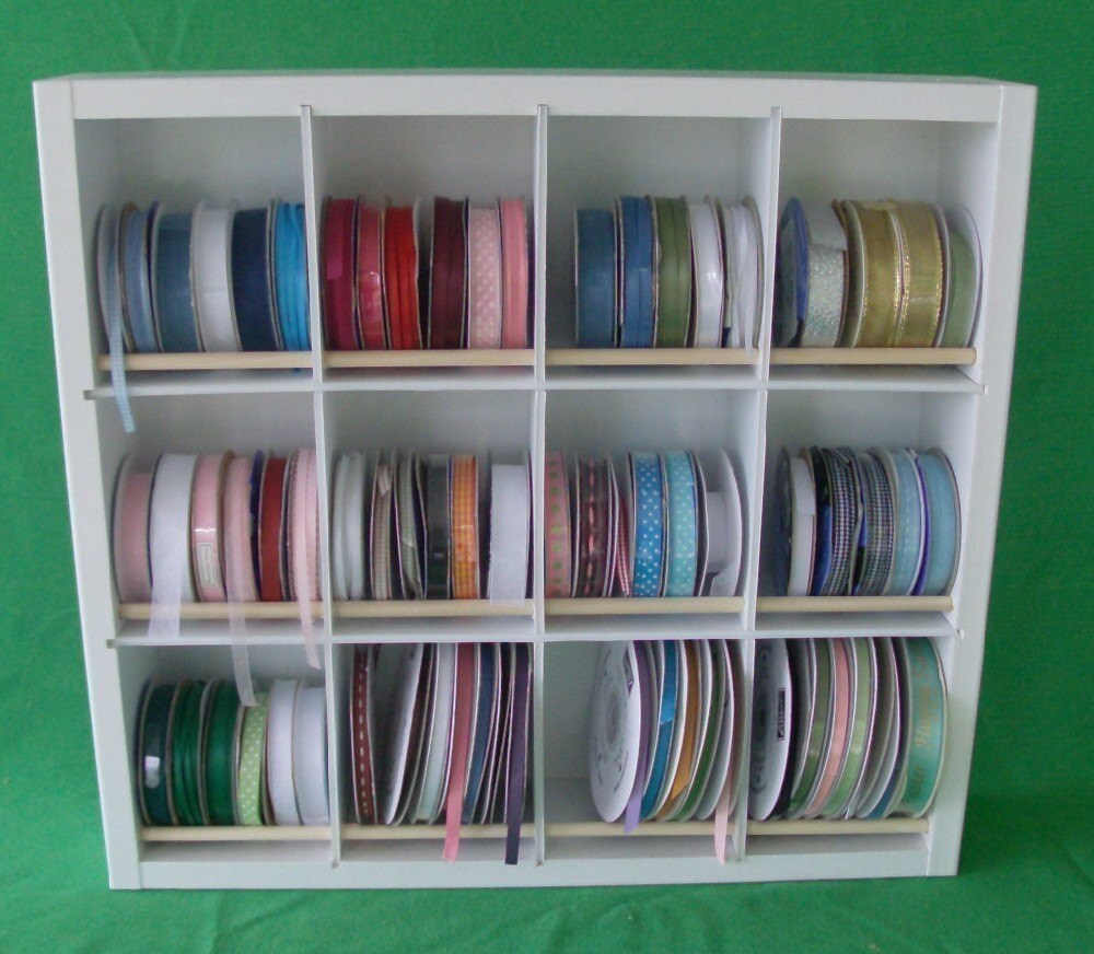 Ribbon Spool Organizer Holder Shelf | Etsy