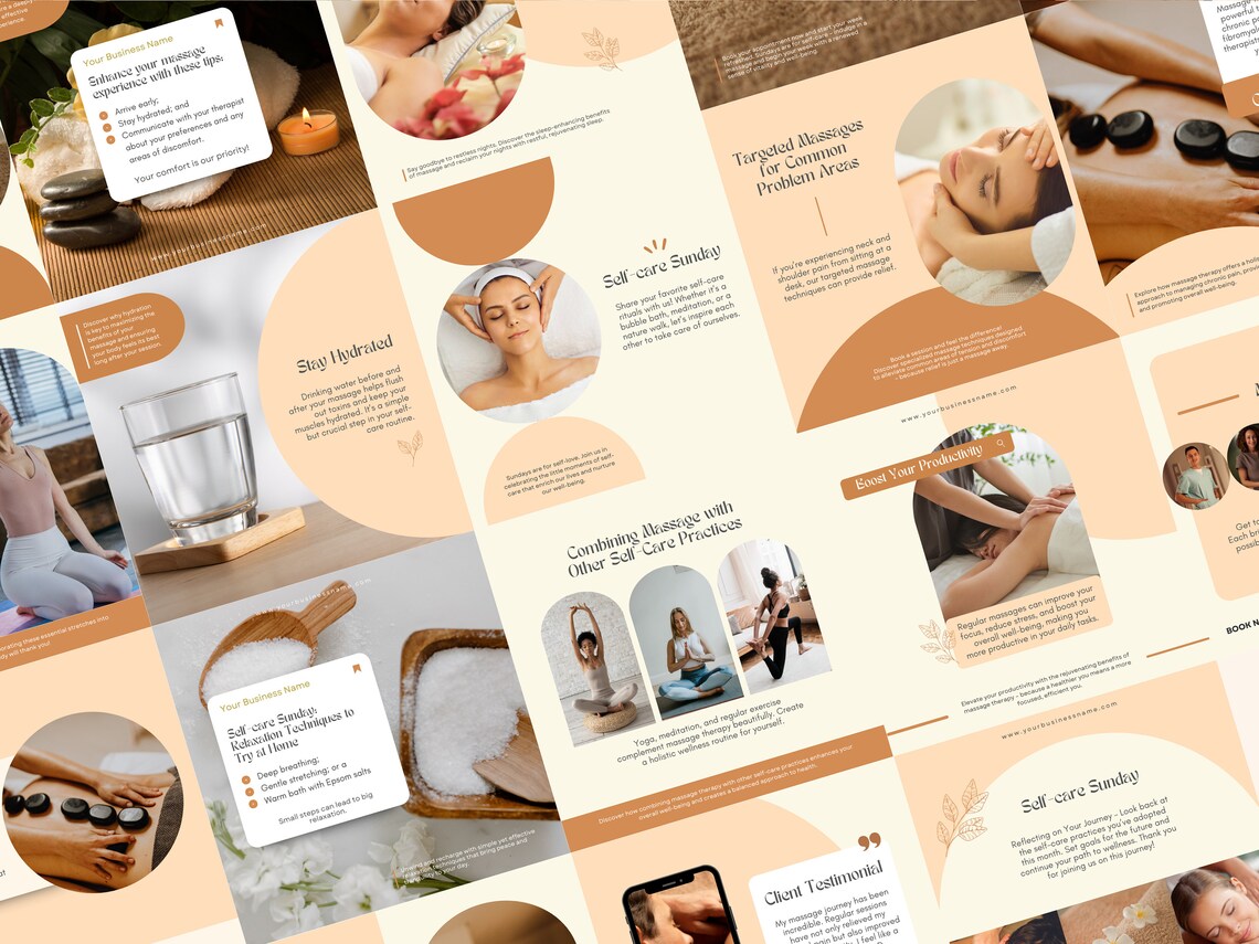 90 Massage Therapy Instagram Post Template Editable Canva Instagram ...