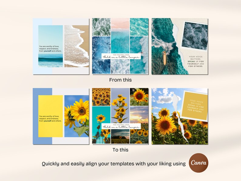100 Instagram Quotes Template Canva Instagram Post Templates Editable ...