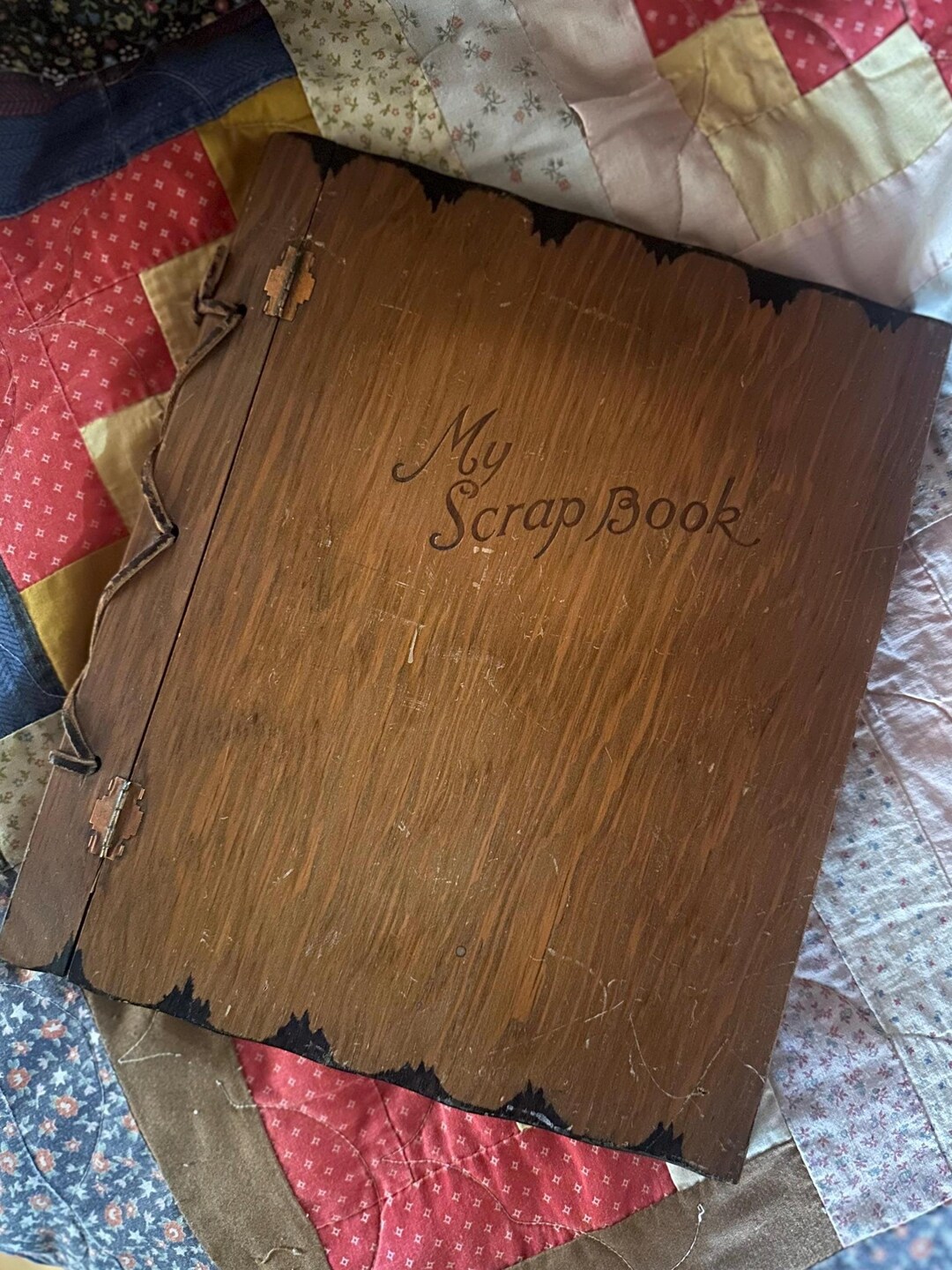 Vintage Wooden Scrapbook - Etsy
