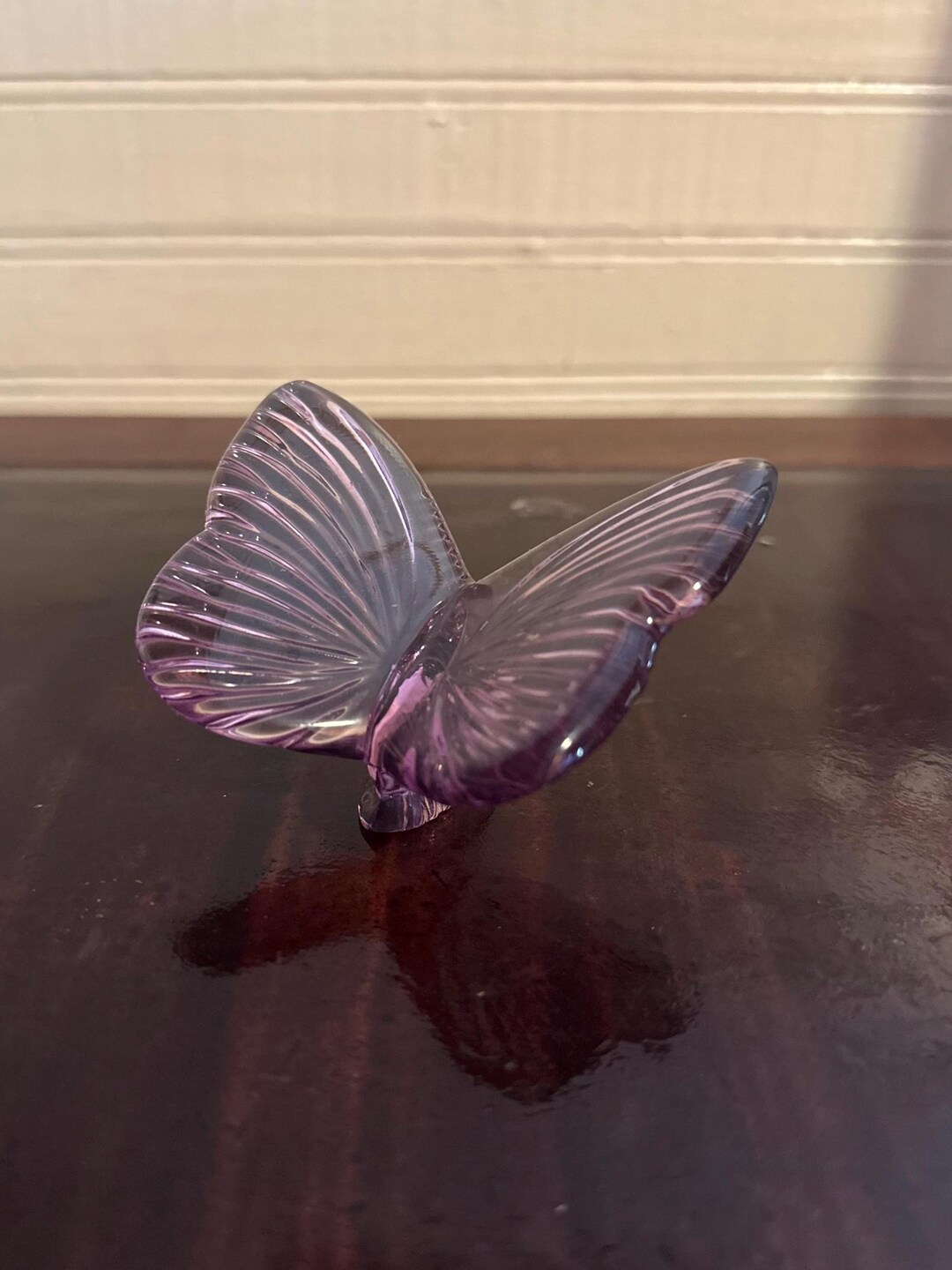 Waterford Crystal Purple Butterfly Paper Weight - Etsy