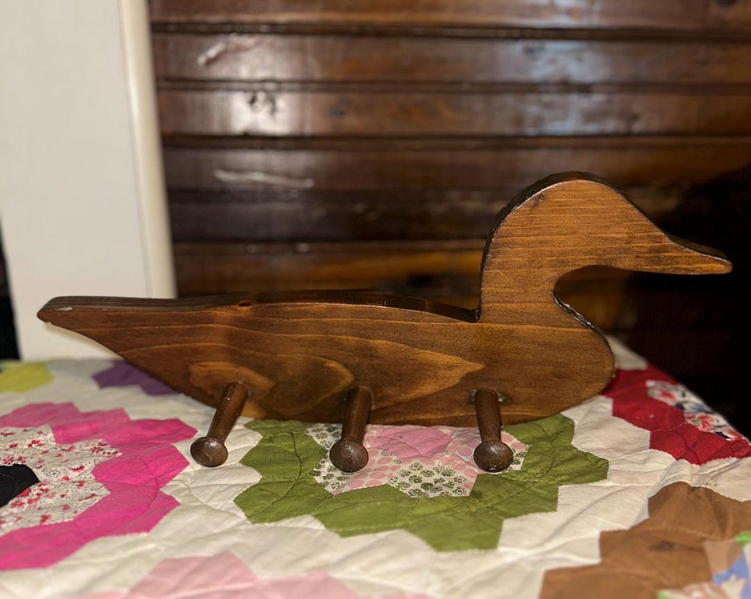 VTG Wood Wall Duck Coat Hanger for Entryway or Nursery - Etsy