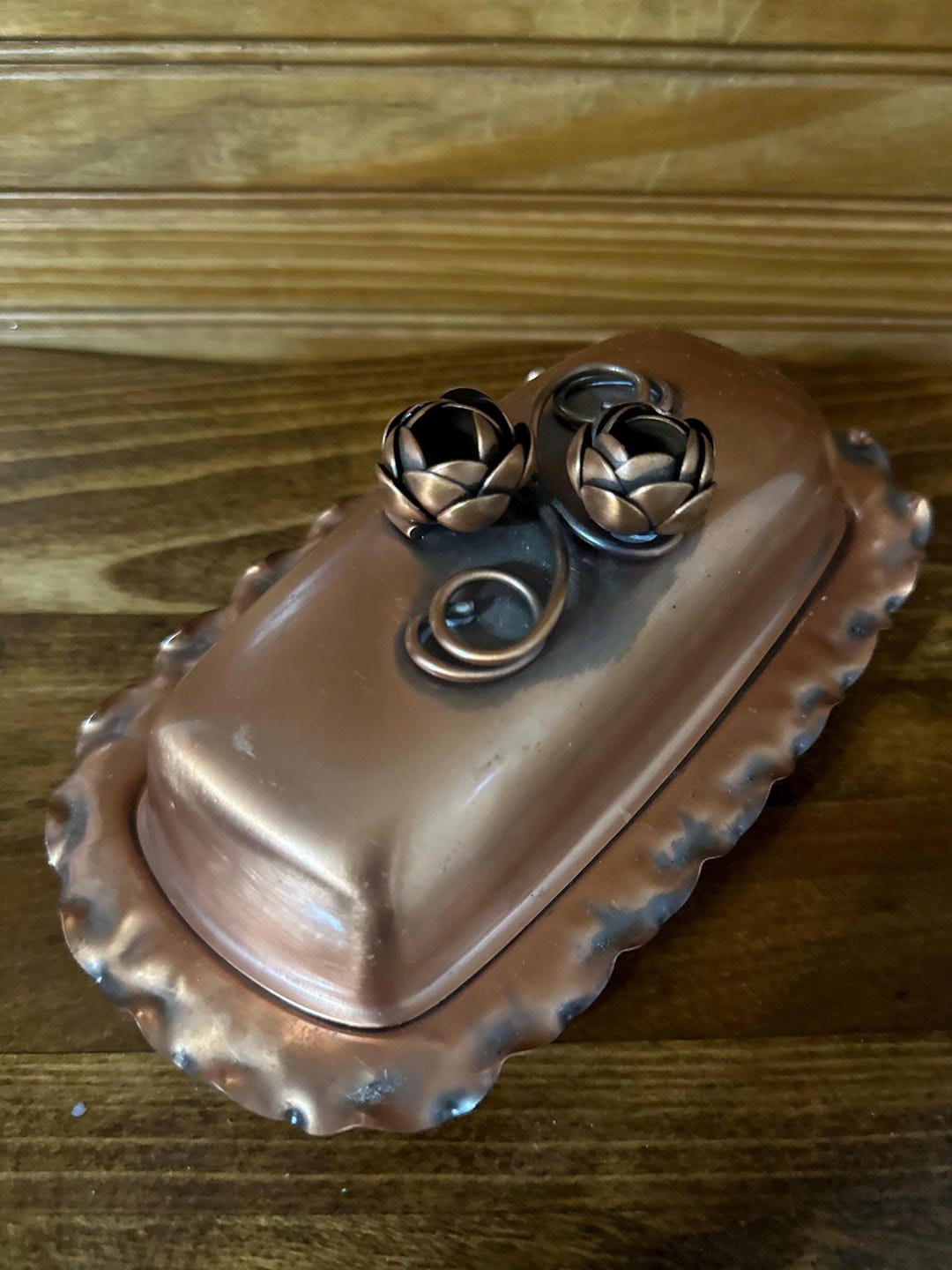 Vintage Gregorian Copper Butter Dish - Etsy
