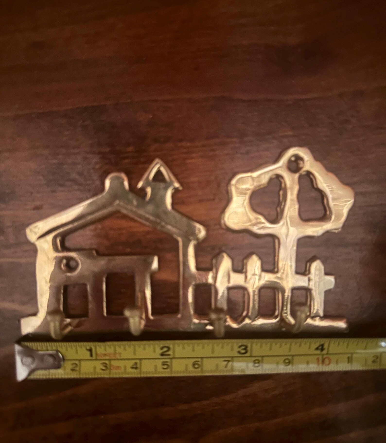 Vintage Mid Century Brass Key Holder - Etsy