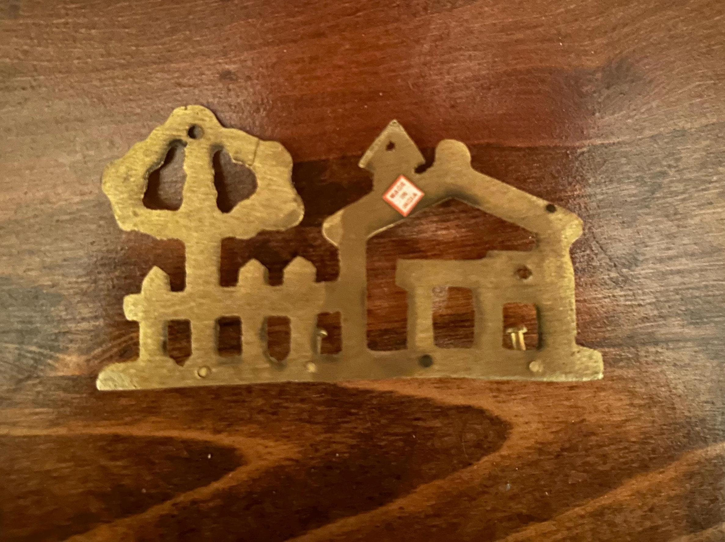 Vintage Mid Century Brass Key Holder - Etsy