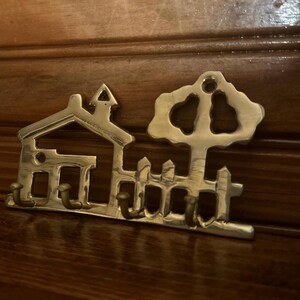 Vintage Mid Century Brass Key Holder - Etsy