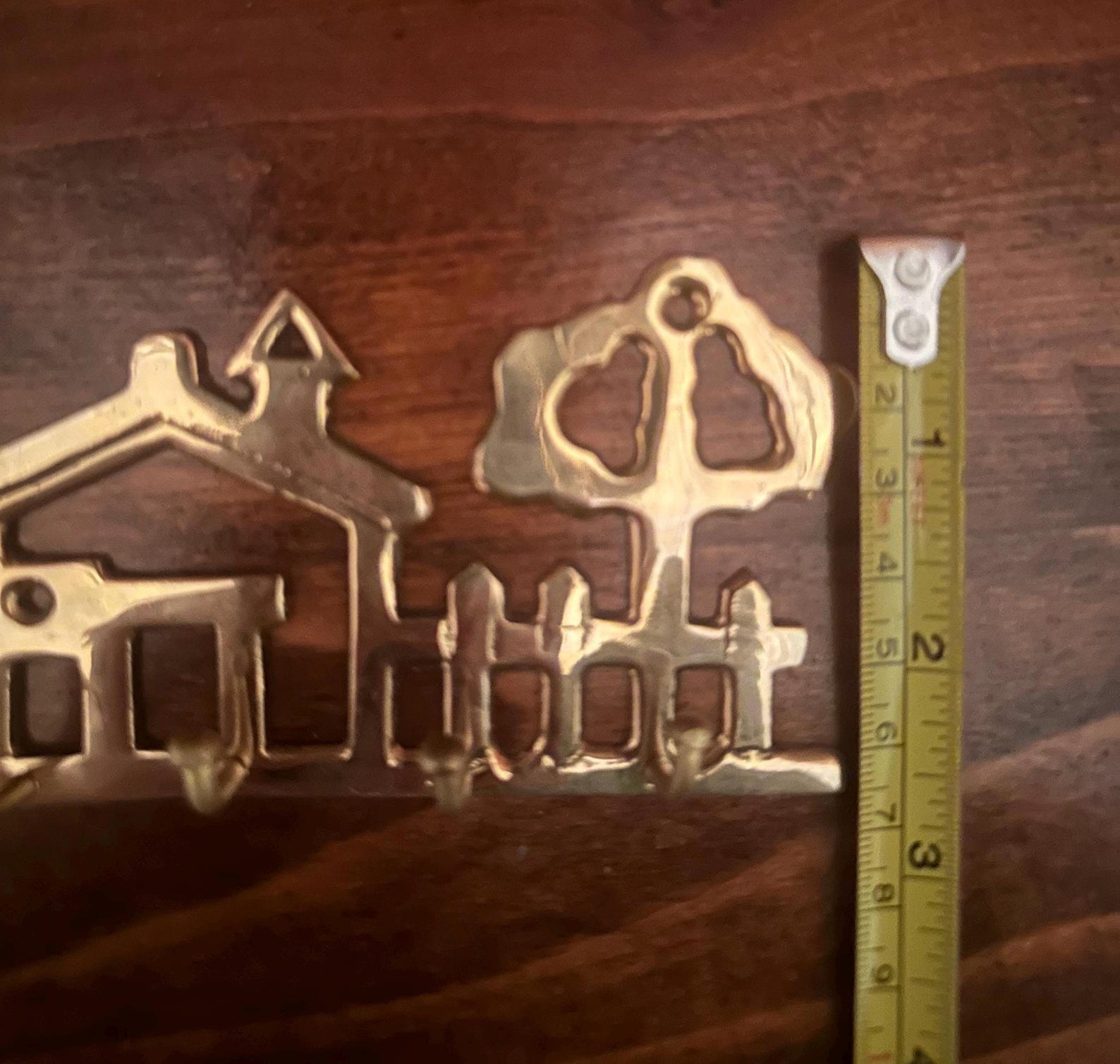 Vintage Mid Century Brass Key Holder - Etsy