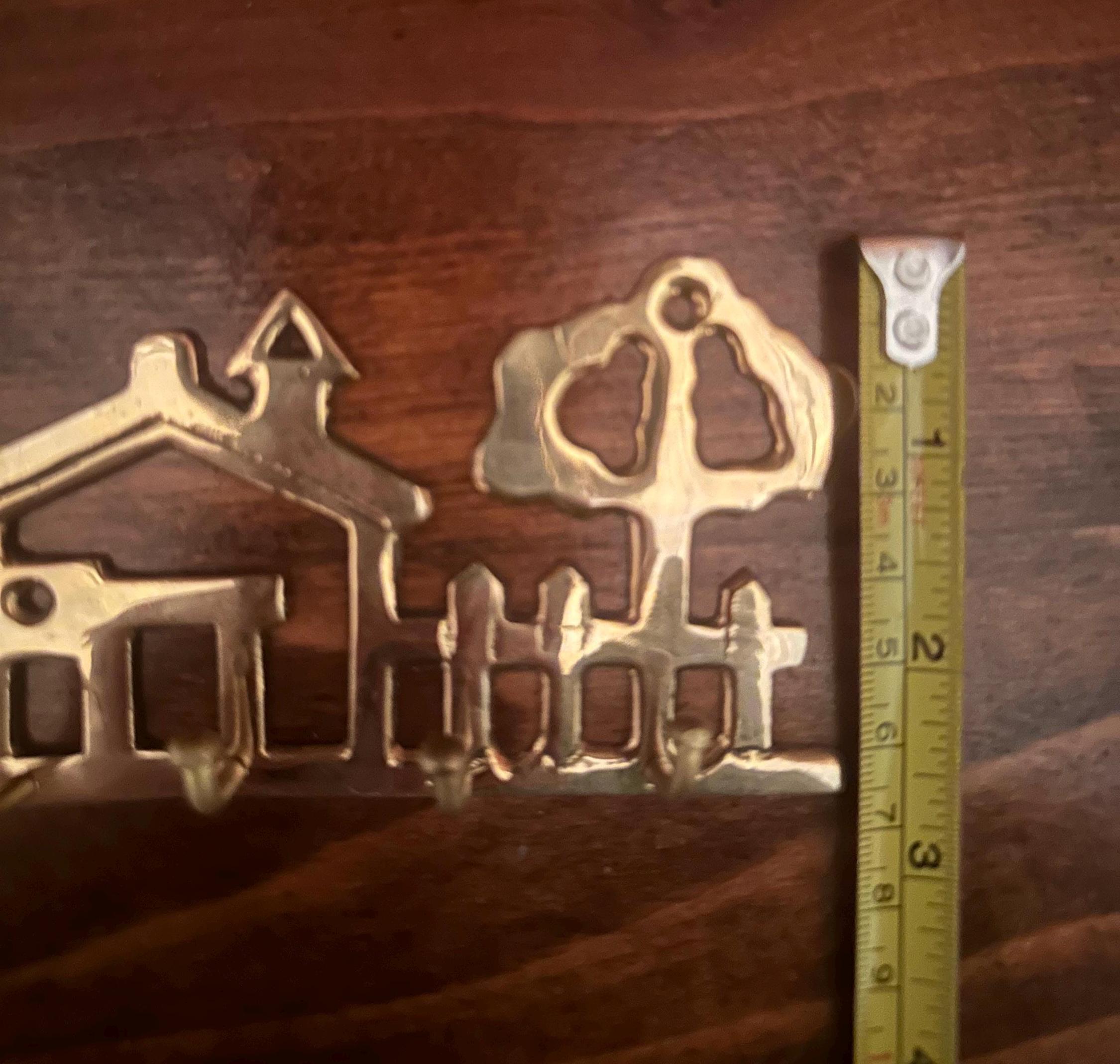 Vintage Mid Century Brass Key Holder - Etsy