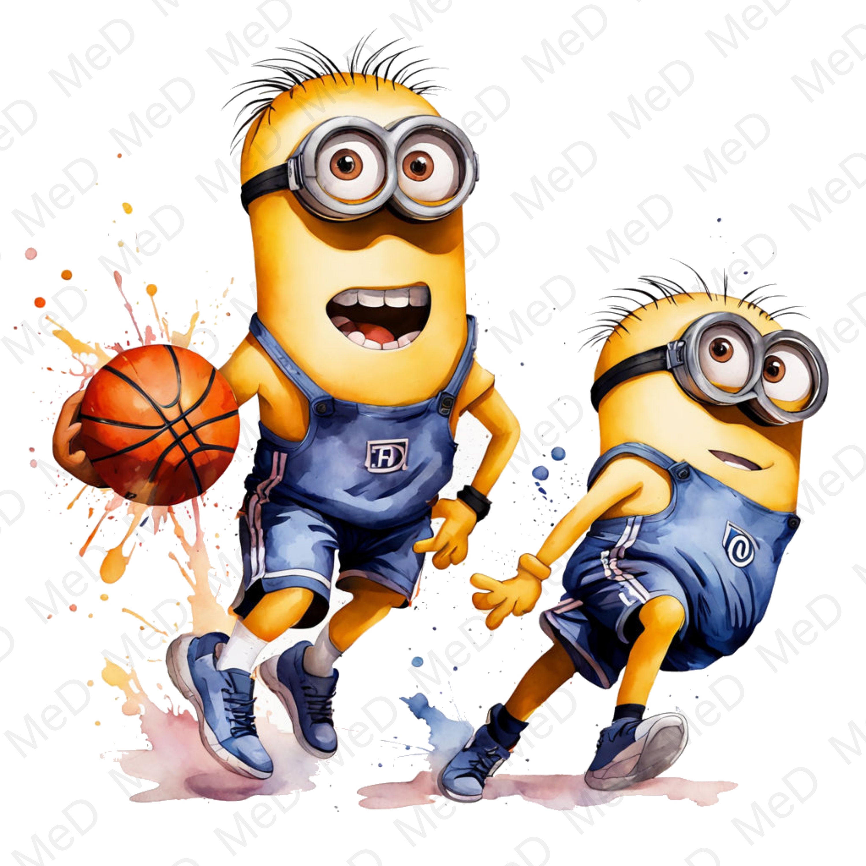 9 PNG Minions, Watercolor and Splash Styles, High Resolution PNG Files ...