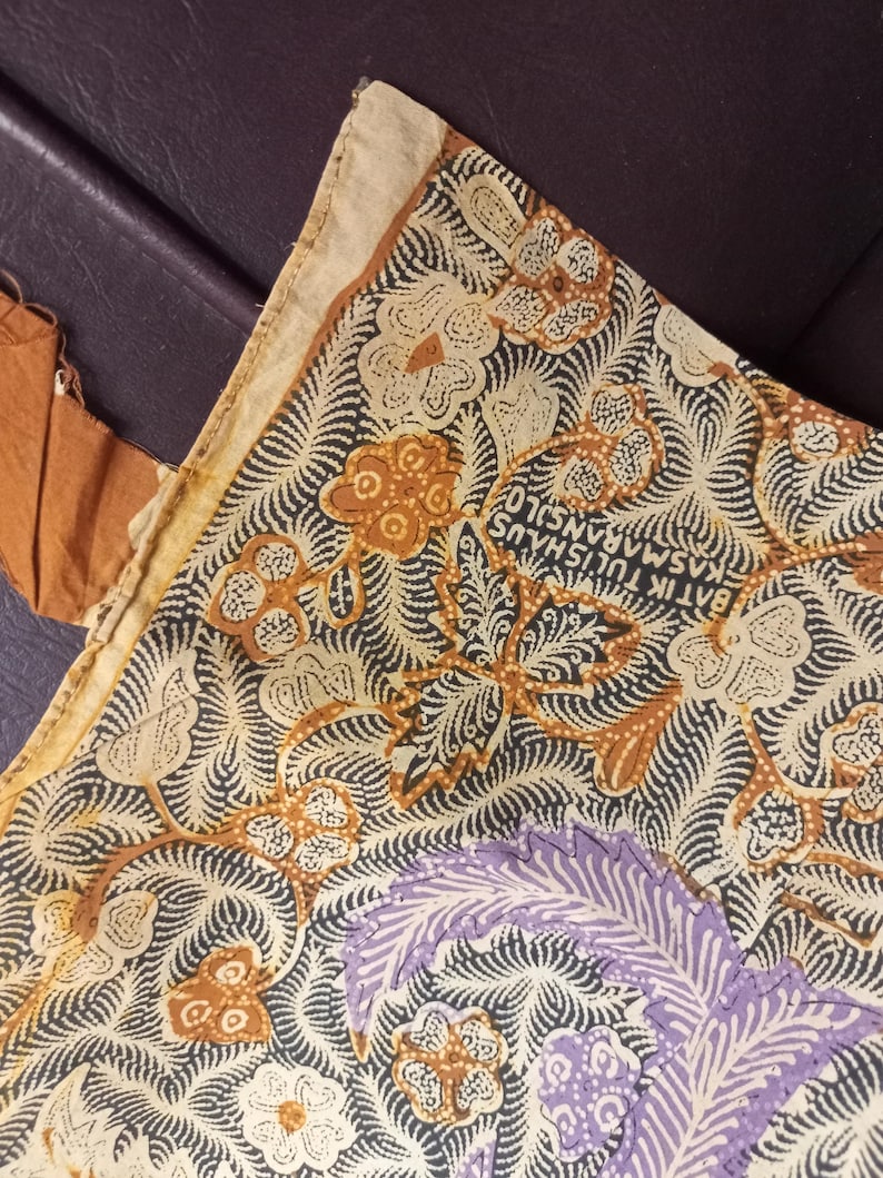 Hand-drawn Traditional Batik Tulis • Vintage Javanese Cotton Art Fabric ...