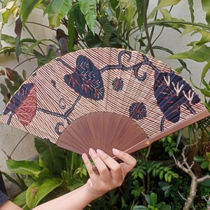 Traditional Indonesian Kipas Batik Banyumas | Banyumas Batik Hand ...