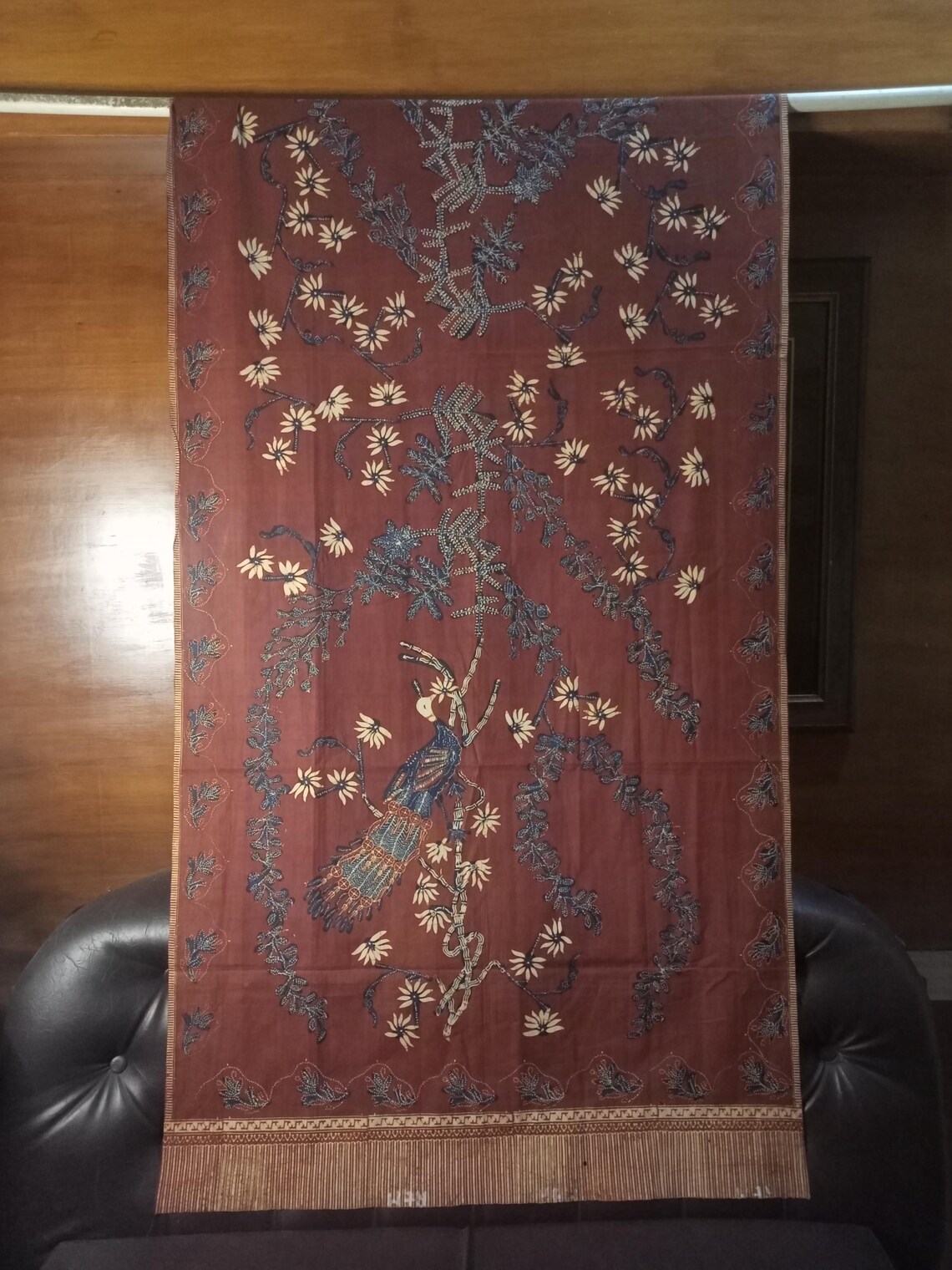 Traditional Indonesian Sumatra Hand-drawn Batik Shawl • Full Tulis ...