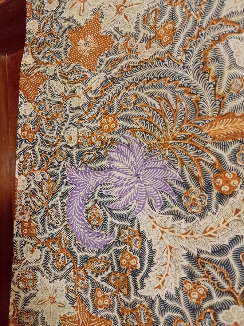 Hand-drawn Traditional Batik Tulis • Vintage Javanese Cotton Art Fabric ...