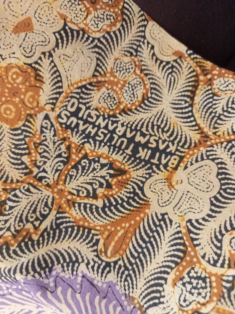 Hand-drawn Traditional Batik Tulis • Vintage Javanese Cotton Art Fabric ...