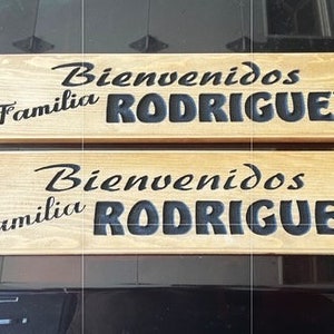 Wall Deror Wood Sign Carved Wood Sign 4x18 Inches Wedding Welcome Wood ...