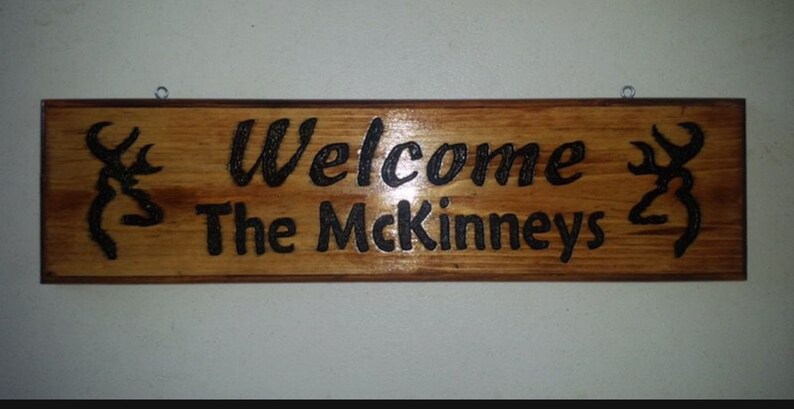 Wall Deror Wood Sign Carved Wood Sign 4x18 Inches Wedding Welcome Wood ...