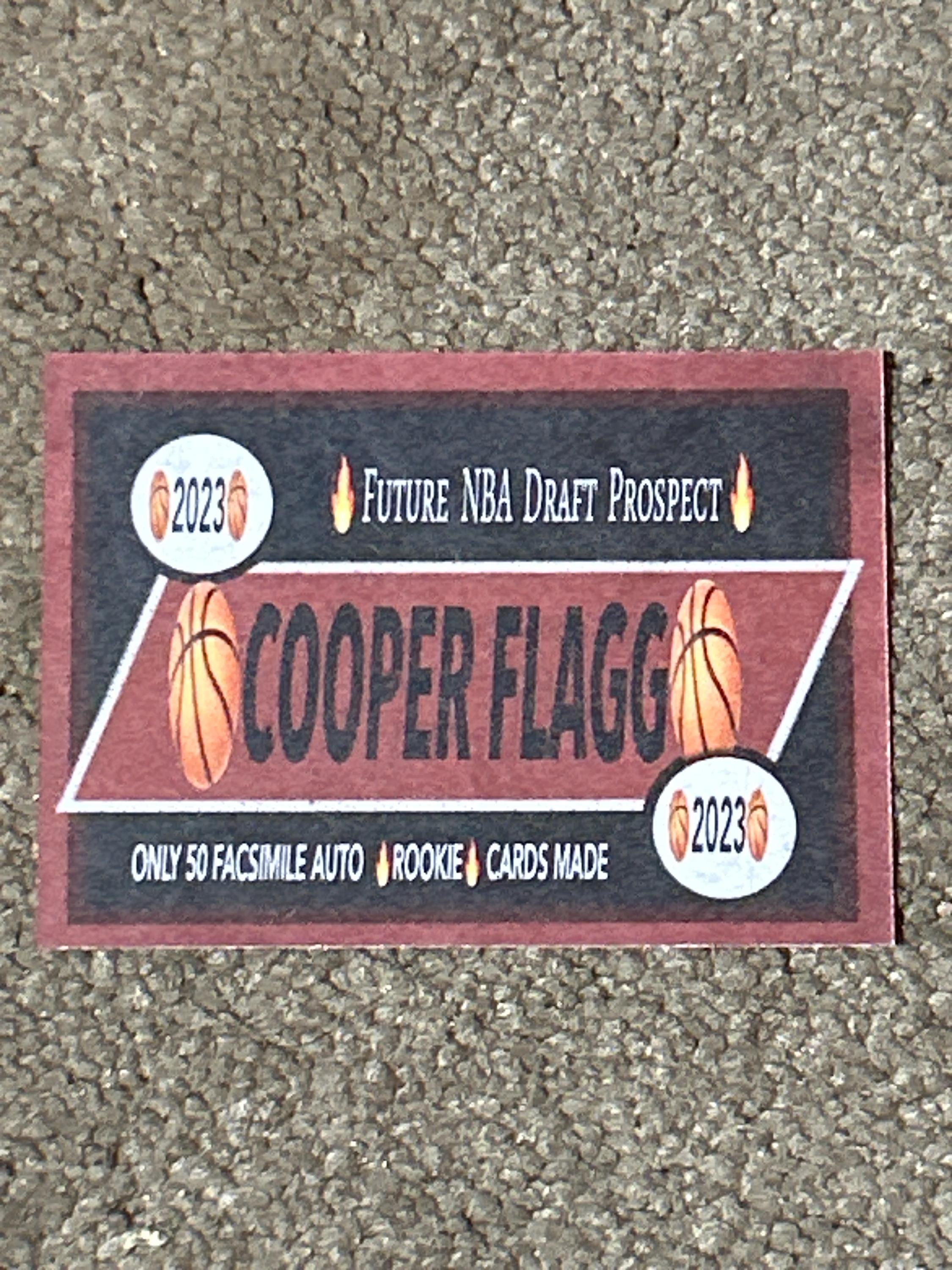 Cooper Flagg Short Print 50 Custom Rookie Card 2023 NBA Draft Prospect ...