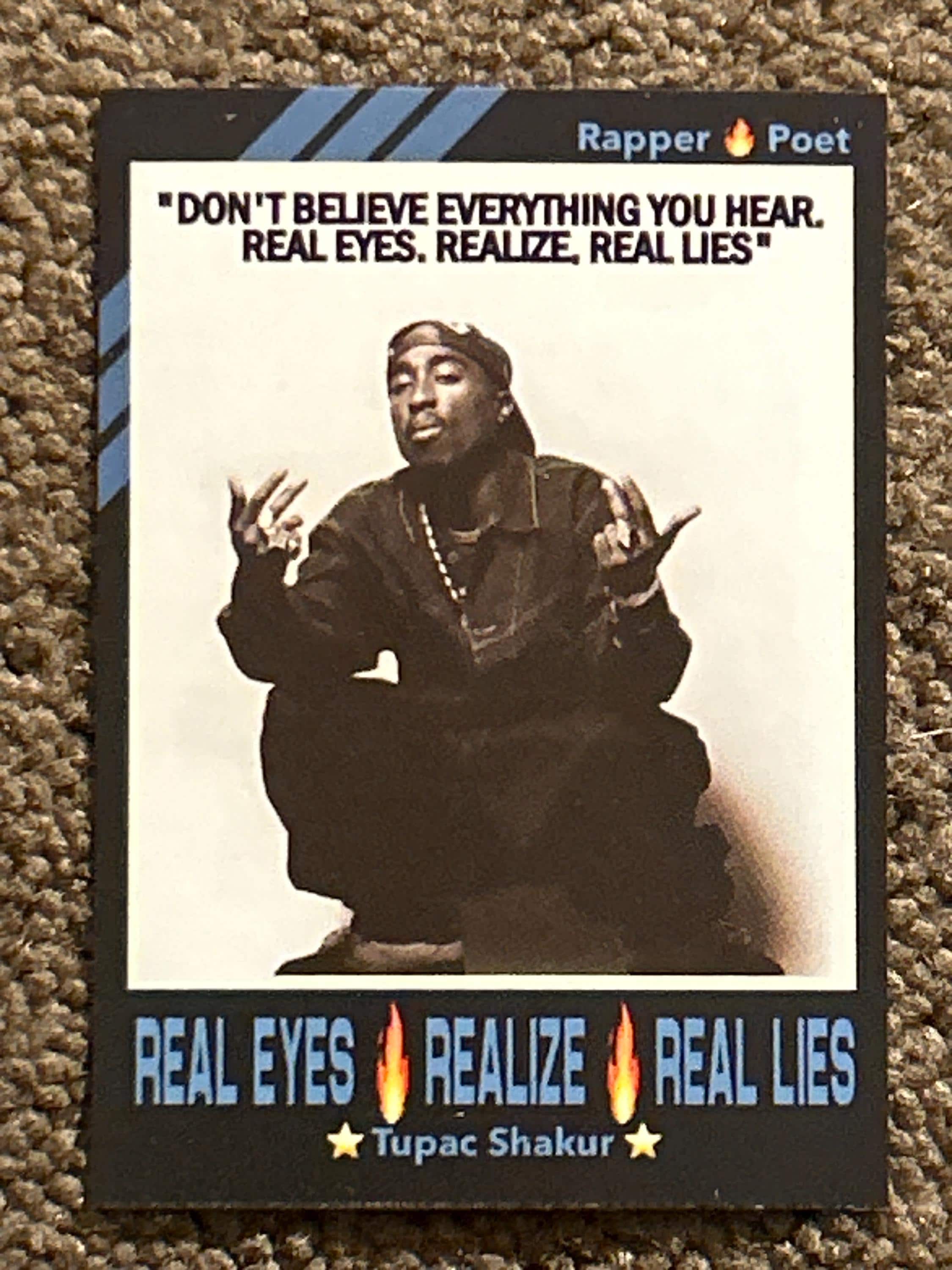 Tupac Shakur Short Print 50 Ex-mt Rapper Custom Card - Etsy