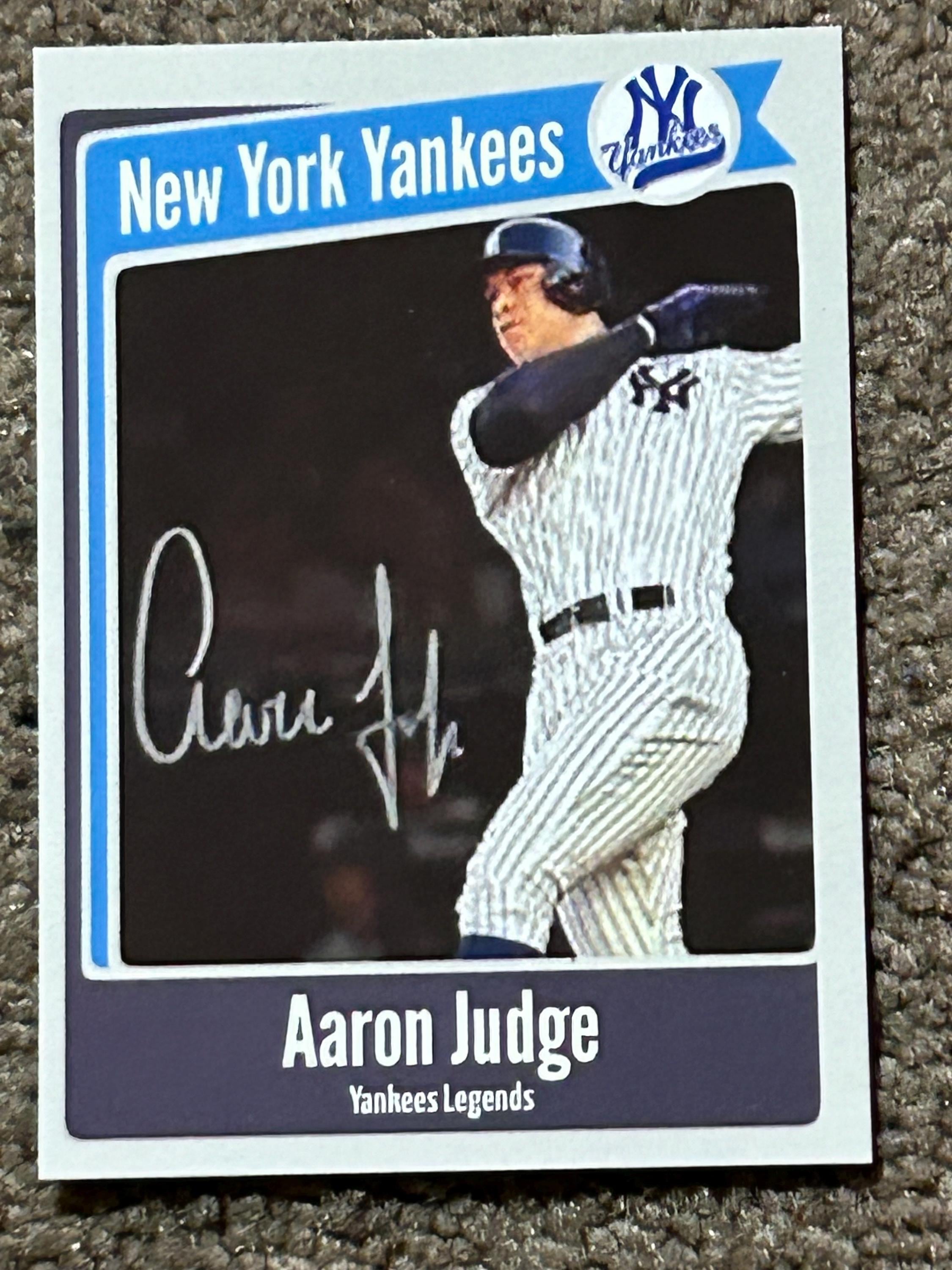 Aaron Judge 8 Cards Custom Facsimile Autograph Lot New York Yankees - Etsy