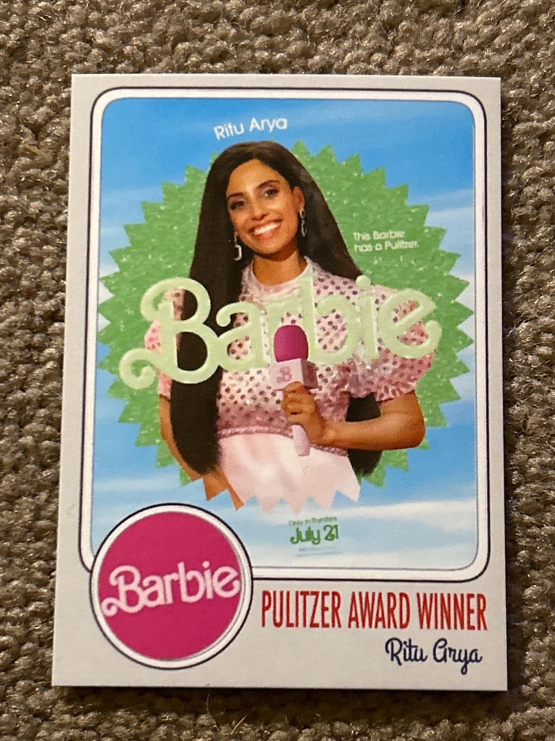 Barbie Short Print 50 Custom Card Pulitzer Award Winner - Etsy