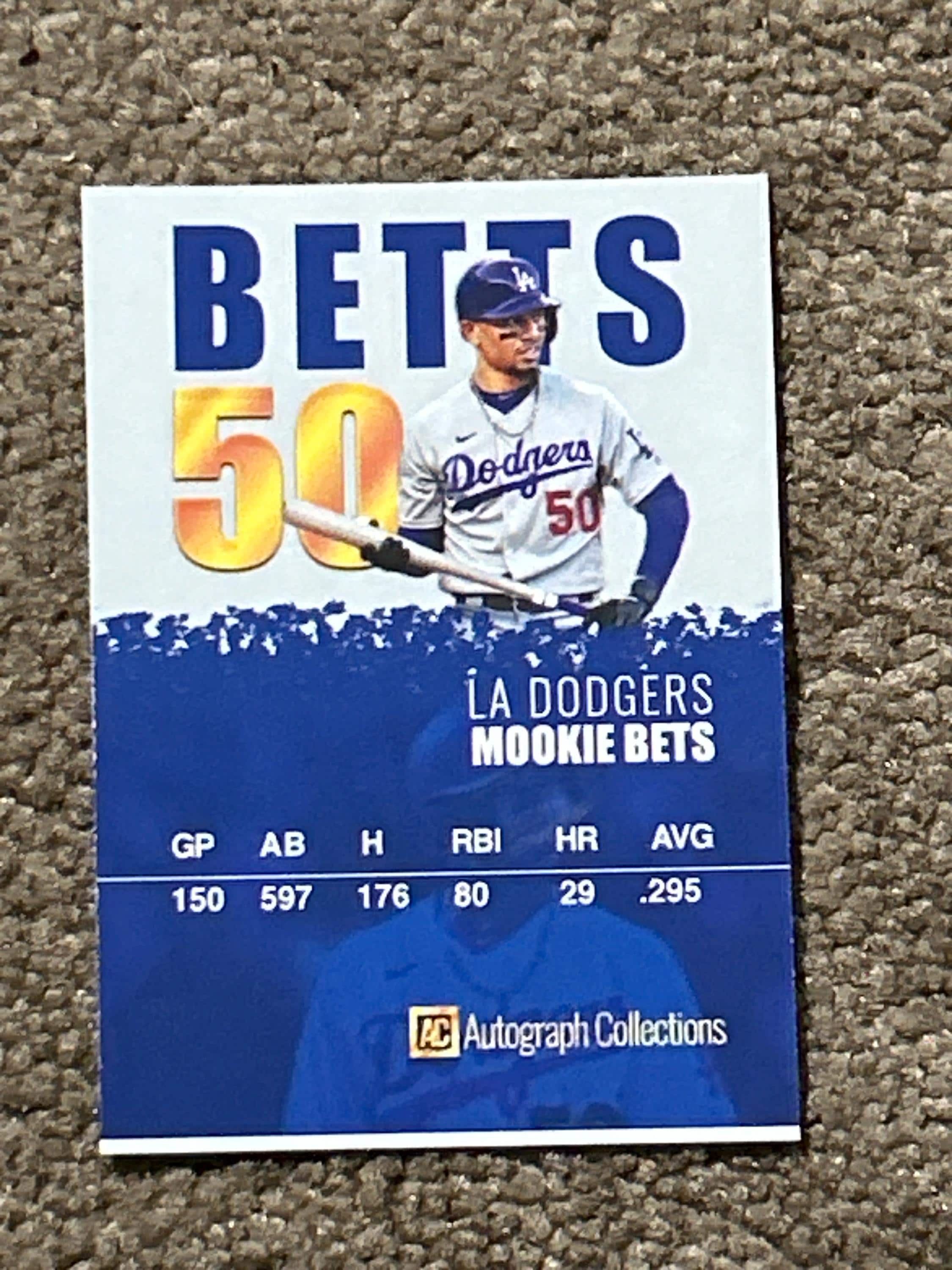 Mookie Betts 2020 Dodgers 50 Card Facsimile Autograph Lot - Etsy