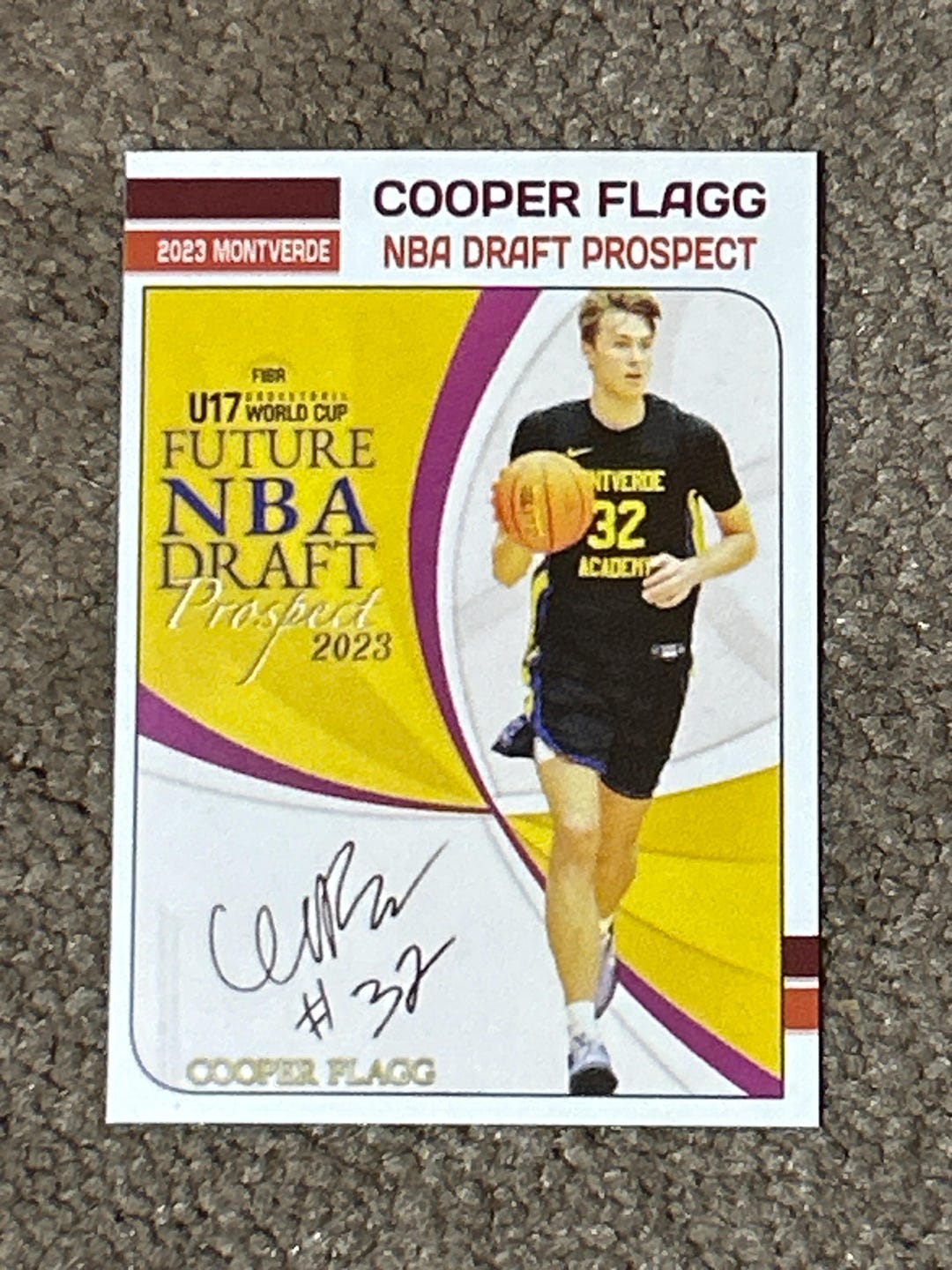 Cooper Flagg Short Print 50 Custom Rookie Card 2023 NBA Draft Prospect ...
