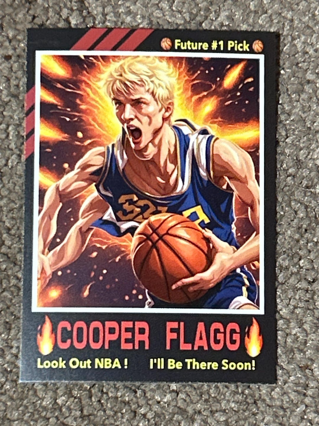 Cooper Flagg Short Print 50 Custom Rookie Card Future Number One Pick ...