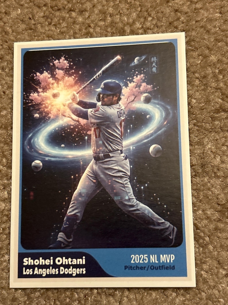 Shohei Ohtani Short Print 50 Custom 2025 MVP Los Angeles Dodgers Card ...