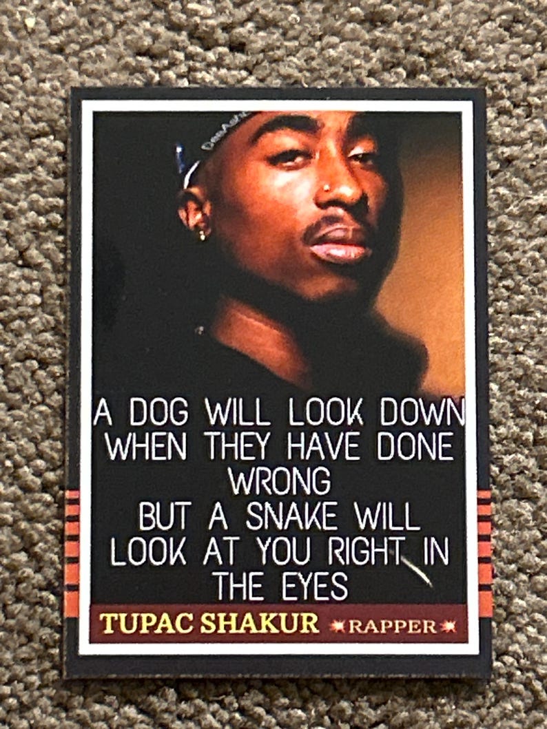 Tupac Shakur Short Print 50 Ex-mt Rapper Custom Card - Etsy