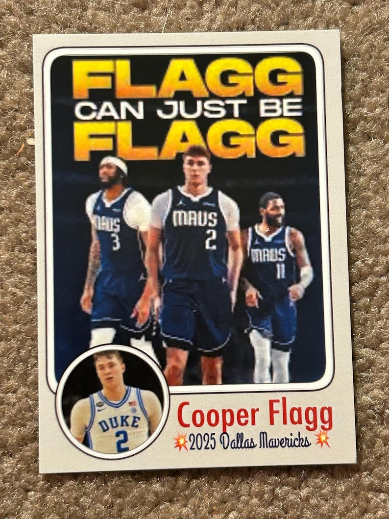 Cooper Flagg Short Print 50 Custom Rookie Card 2025 Dallas Mavericks - Etsy