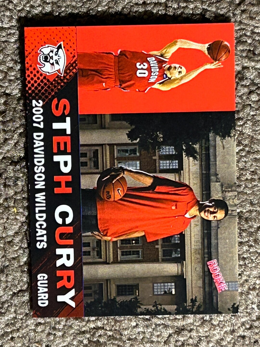 Steph Curry Short Print 50 Ex-mt 2007 Davidson Wildcats Custom Rookie ...