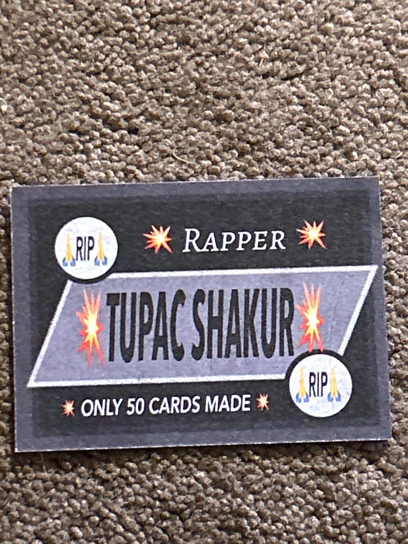 Tupac Shakur Short Print 50 Ex-mt Rapper Custom Card - Etsy