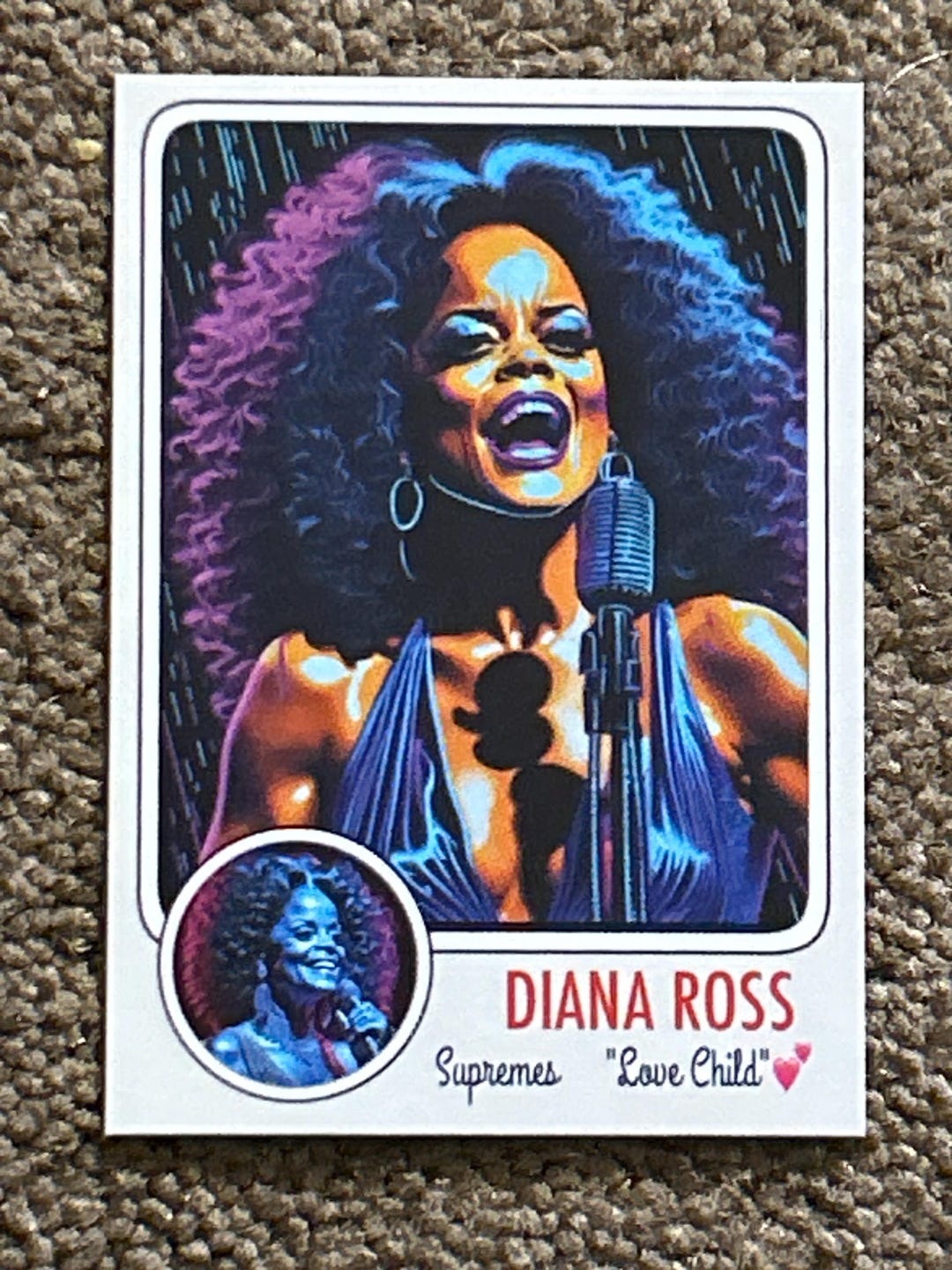 Diana Ross Short Print 50 Ex-mt “love Child “ Custom Card - Etsy