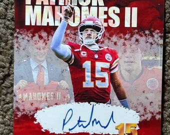 2017 Patrick Mahomes Autograph Express Rookie Kansas City Chiefs ...