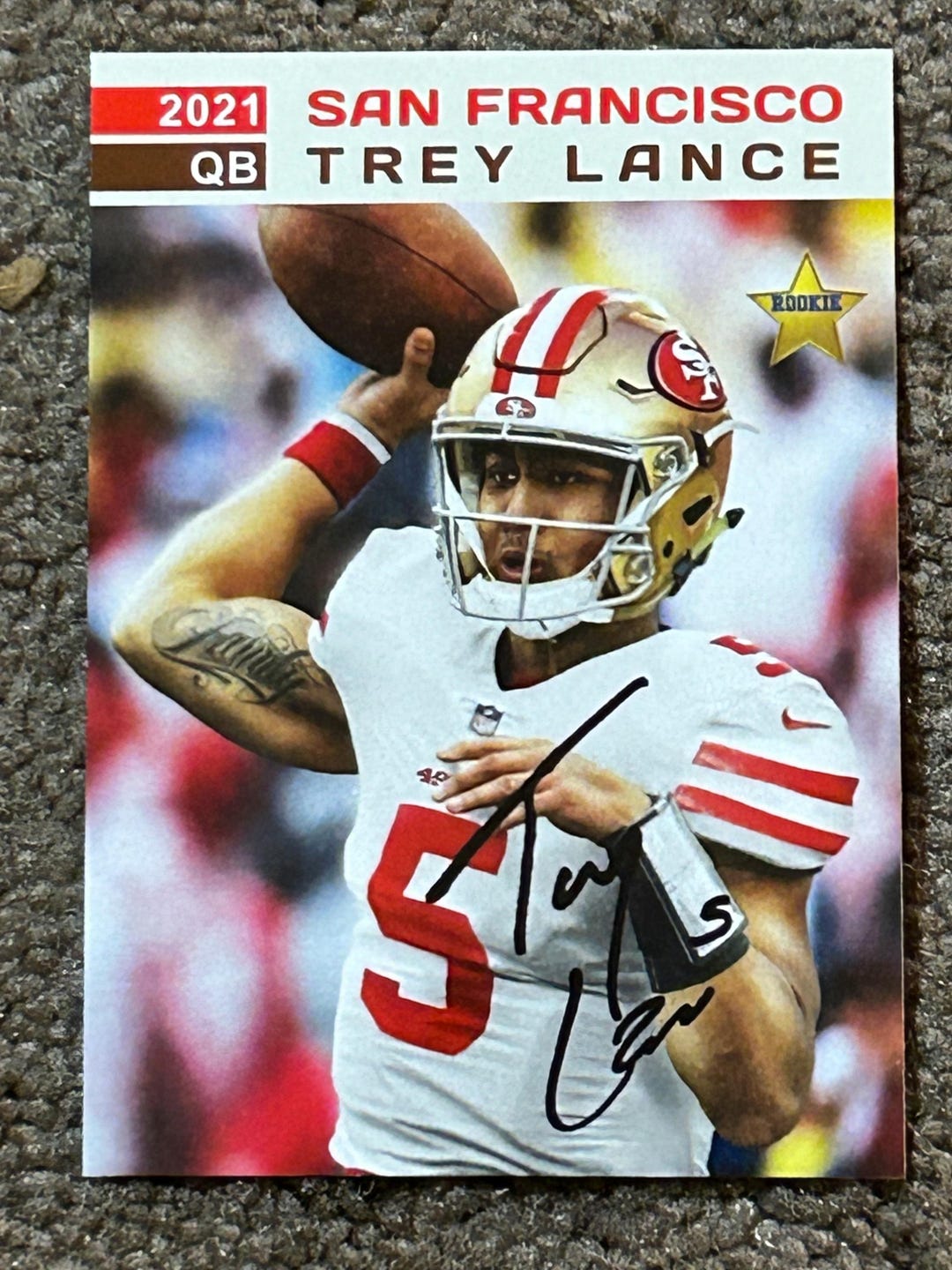 Trey Lance 400 Cards Custom Facsimile Autograph 2021 Draft Rookie Card ...