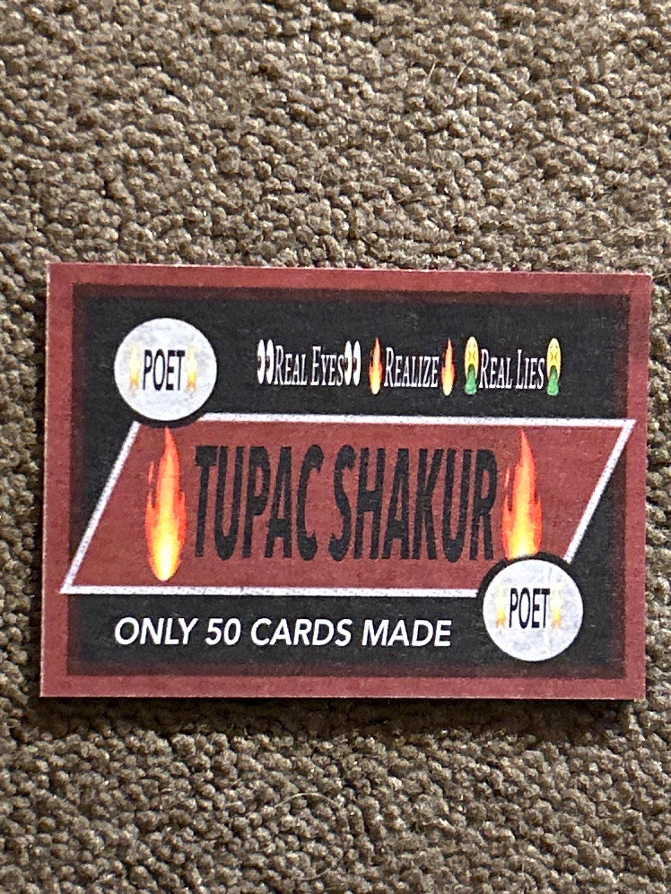 Tupac Shakur Short Print 50 Ex-mt Rapper Custom Card - Etsy