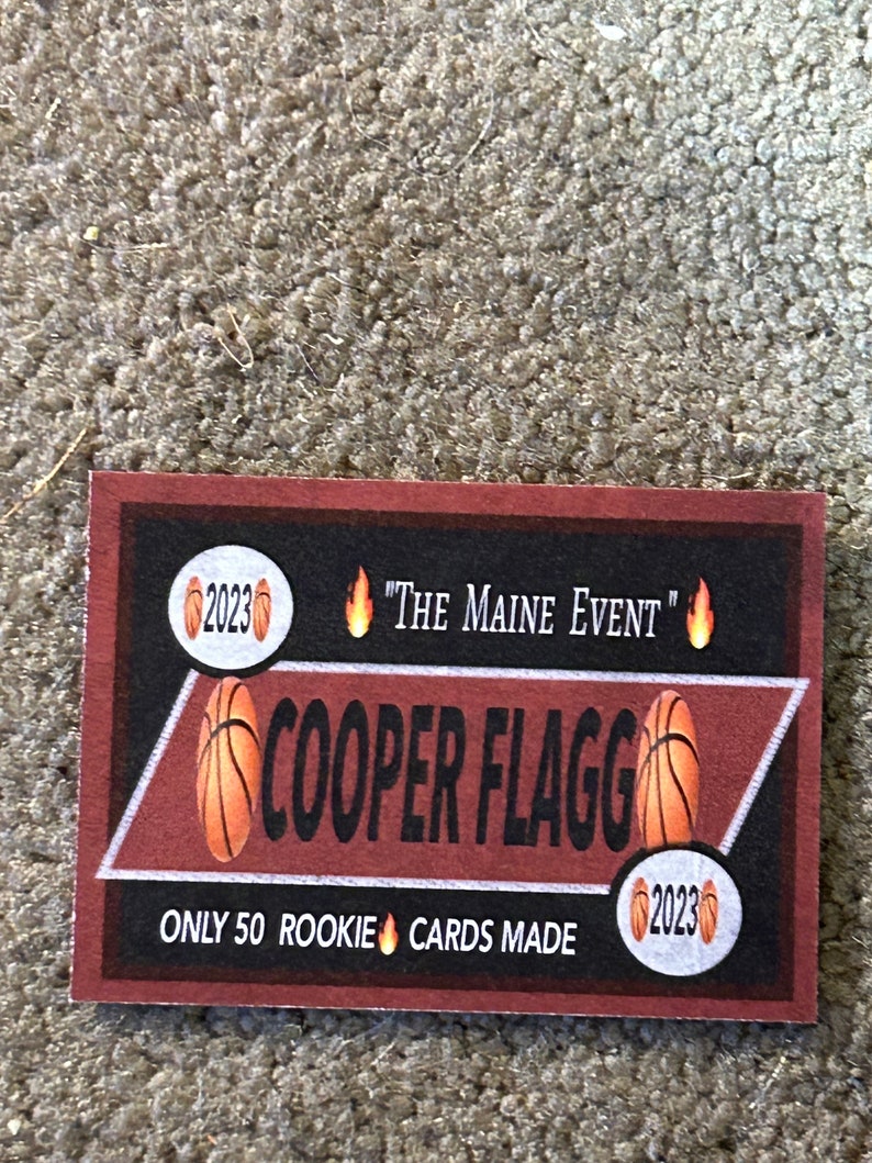 Cooper Flagg Short Print 50 Custom Rookie Card the Maine Event - Etsy