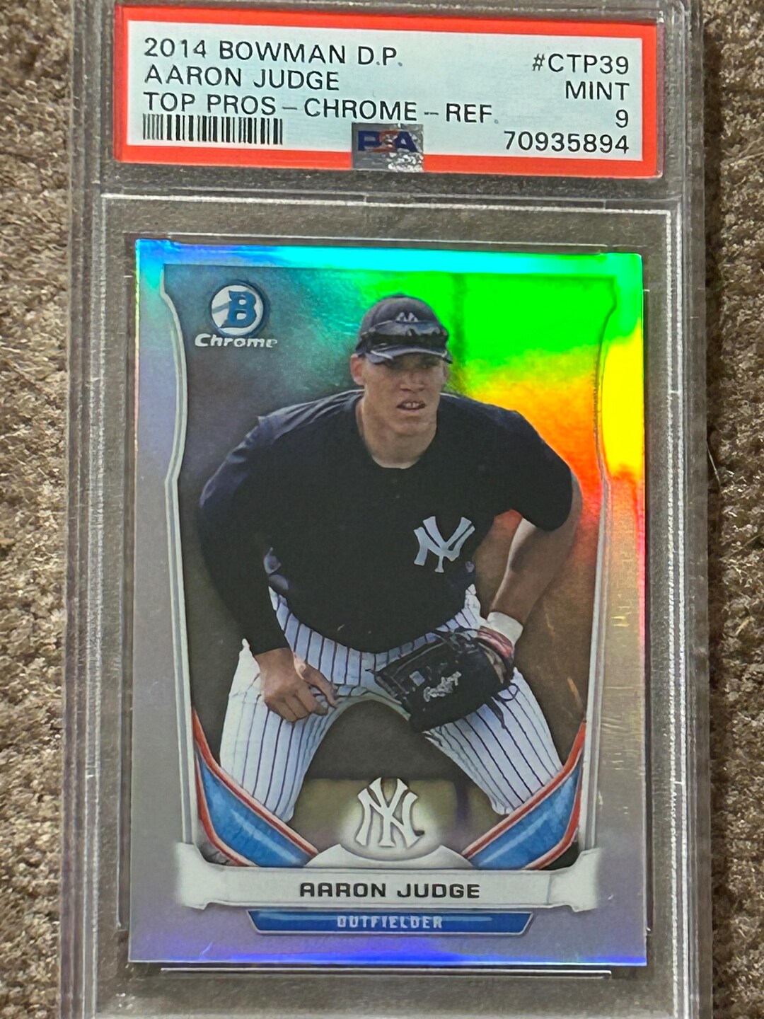 Aaron Judge PSA Mint 9. 2014 Bowman Chrome Refractor CTP39 - Etsy