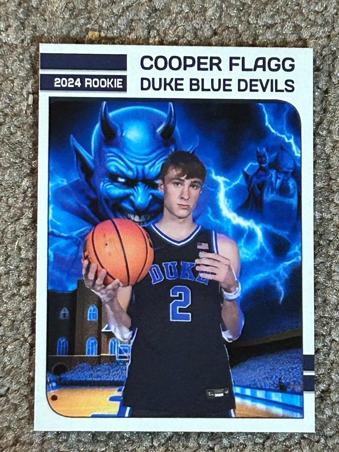 Cooper Flagg Short Print 50 Custom Rookie Card Duke Blue Devils - Etsy