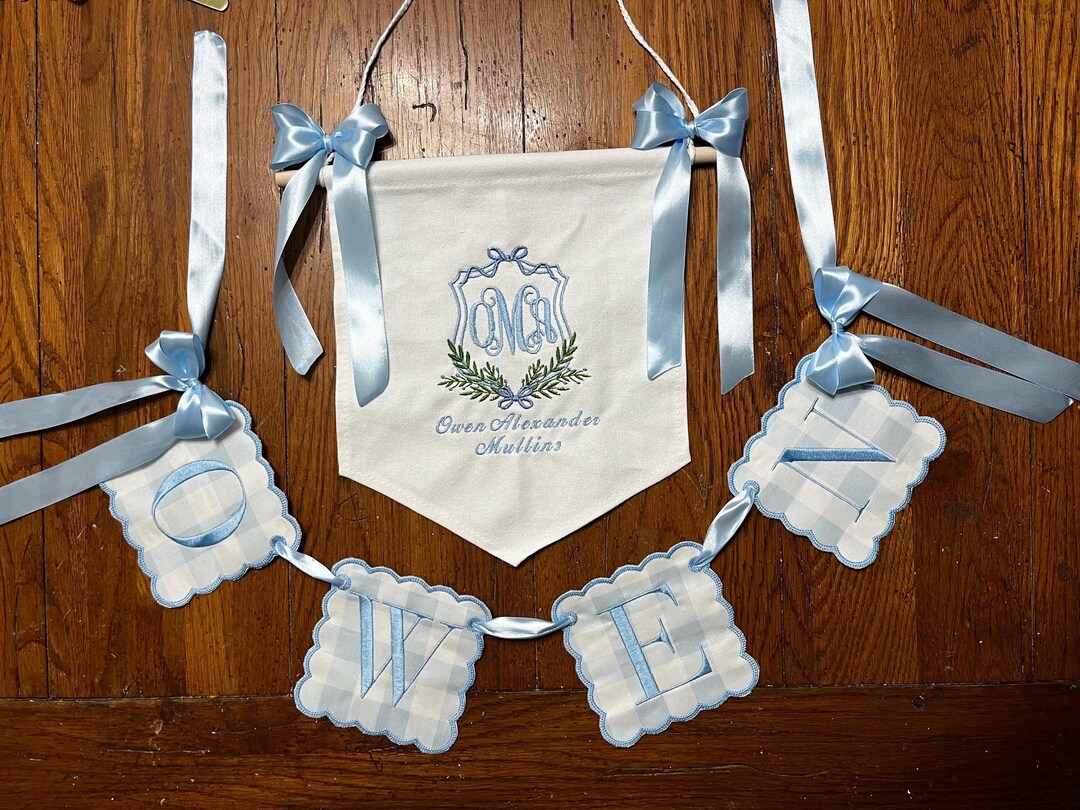 Nursery Decor Set, Heirloom Nursery Sign, Heirloom Nursery Banner Gift ...