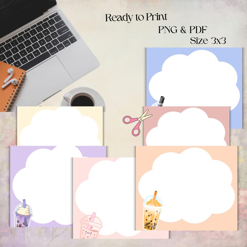 Notepad Boba Bundle,boba Notepad,memopad, to Do List, Memo Sheet ...