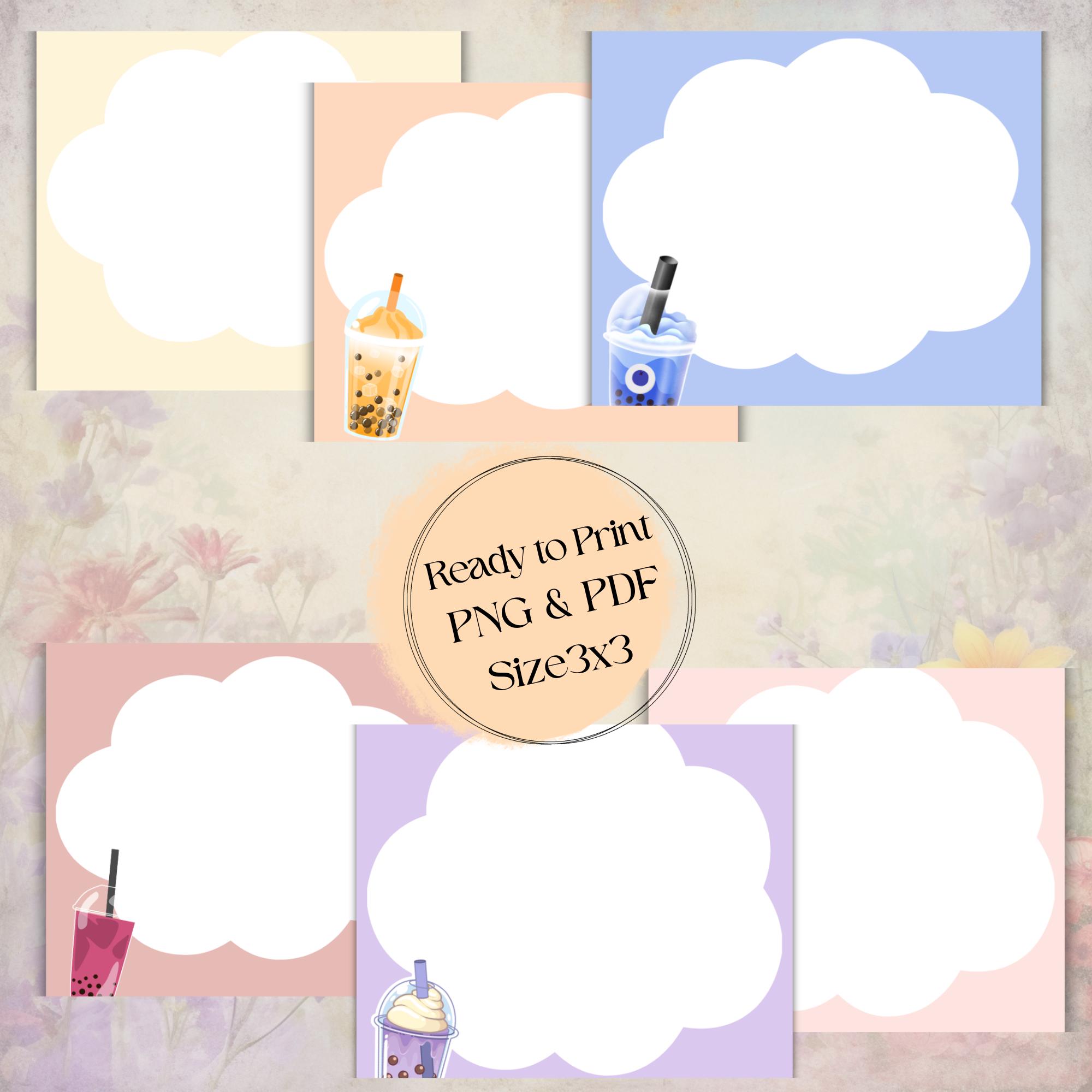 Notepad Boba Bundle,boba Notepad,memopad, to Do List, Memo Sheet ...